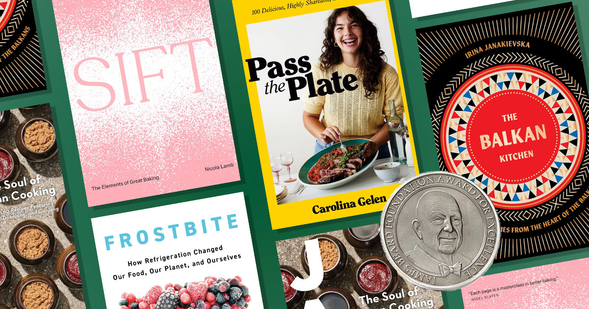 2025 winners of the James Beard Book Awards for cookbooks and food writing